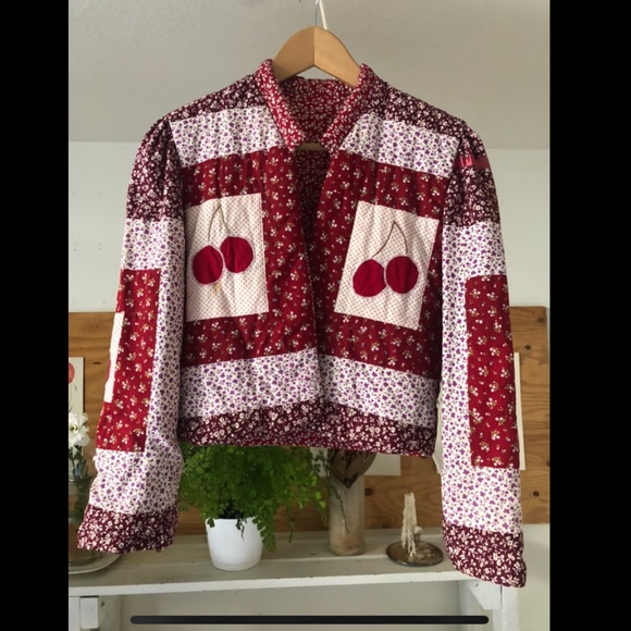 Jackets & Coats | Vintage Cherry Jacket | Poshmark